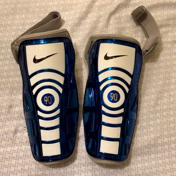 Nike | Other | Nike Soccer Childrenteens Blue Shin Guards | Poshmark